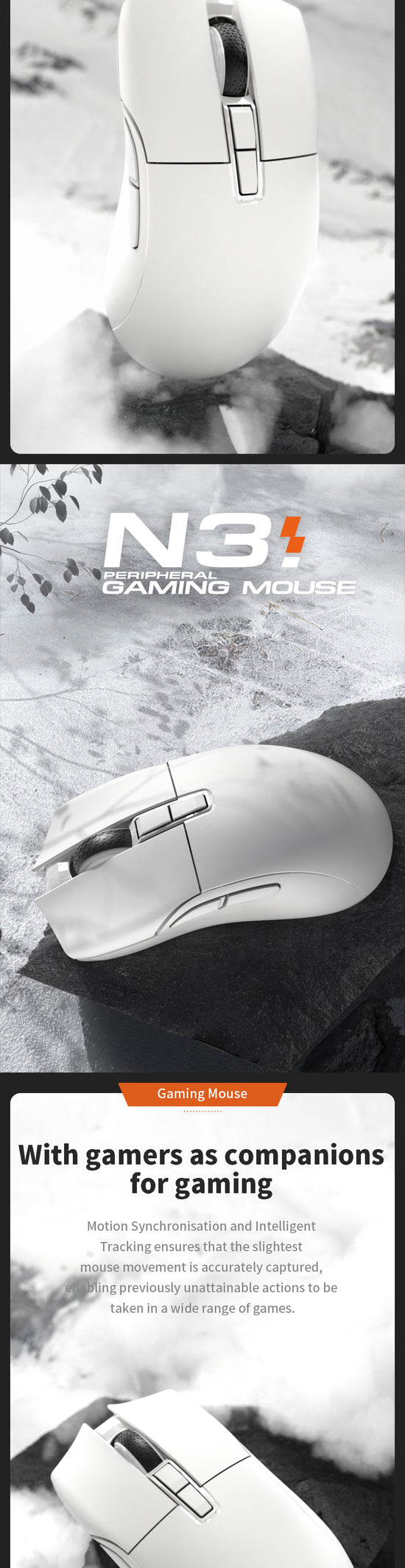 Darmoshark N3 Horn Shark Trio-mode Light-weight Gaming Mouse